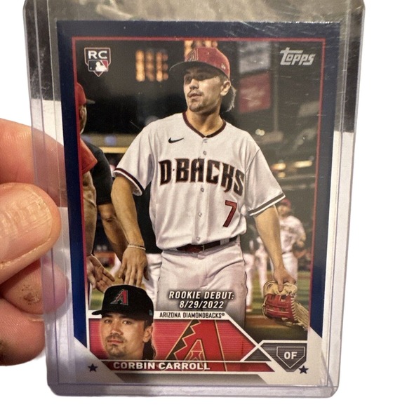Topps | Toys | 223 Topps Update Corbin Carroll Rc Us244 Retail Blue Parallel Diamondbacks | Poshmark